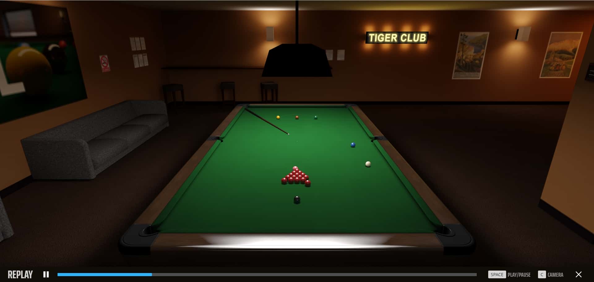 HTML实现网页版3D台球游戏PCOL-SNOOKER源码 - 送码网